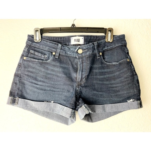 PAIGE | Shorts | Paige Jimmy Jimmy Cuffed Denim Shorts 27 Blue Wash ...